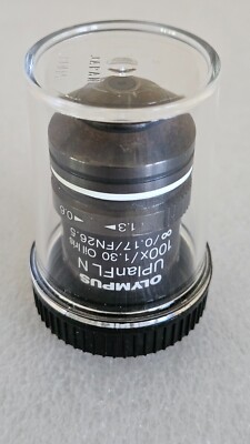 Olympus UPlanFL N 100x/1.30 ∞/0.17/FN 26.5 Oil Iris Microscope Objective | eBay