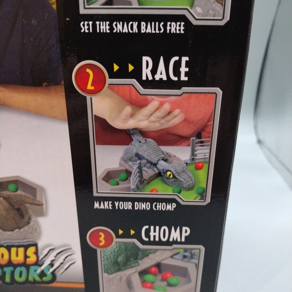 Jurassic World Ravenous Raptors Kids Dino Chomping Board Game 2023 ...