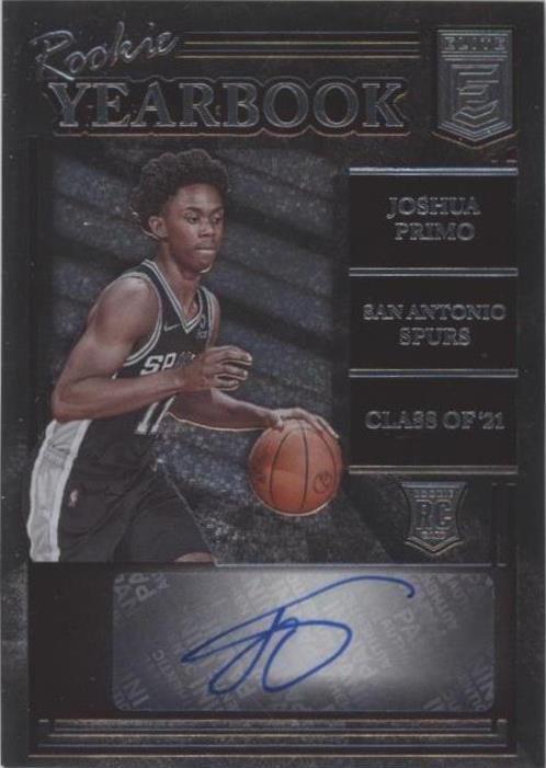 2021-22 Donruss Elite - Rookie Yearbook Autographs Joshua Primo #RY-JPR ...