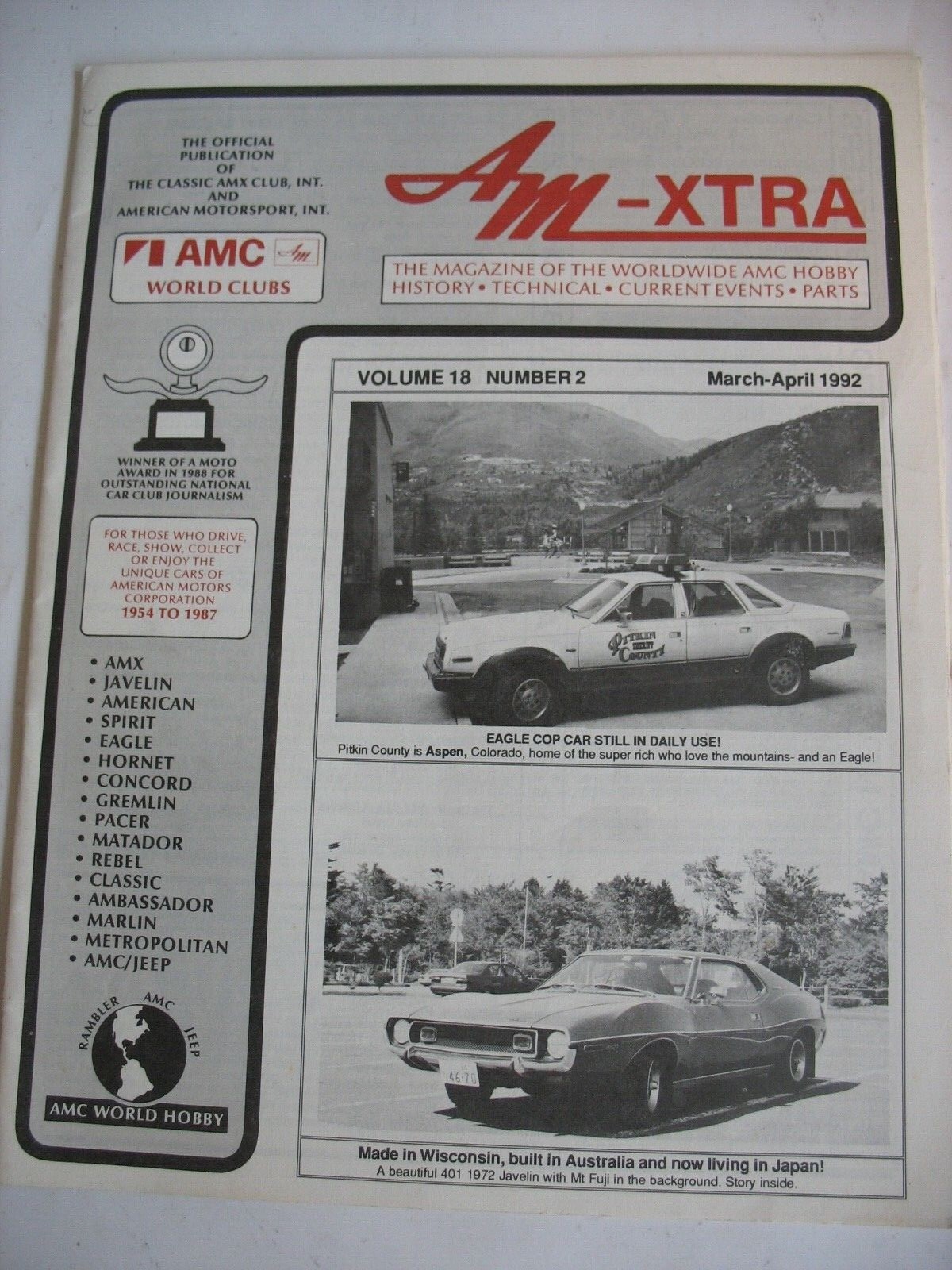Am-Xtra The Magazine Of The Worldwide AMC Hobby History, Technical ...
