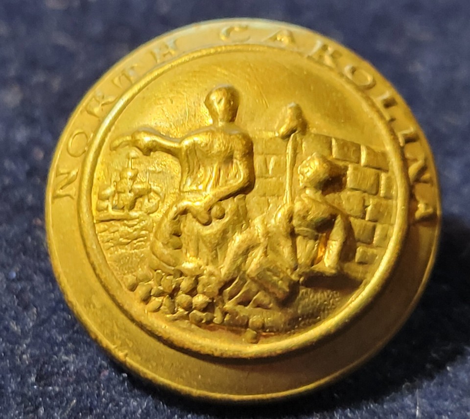 CIVIL WAR ERA CONFEDERATE NORTH CAROLINA LOCAL STATE SEAL BUTTON ...