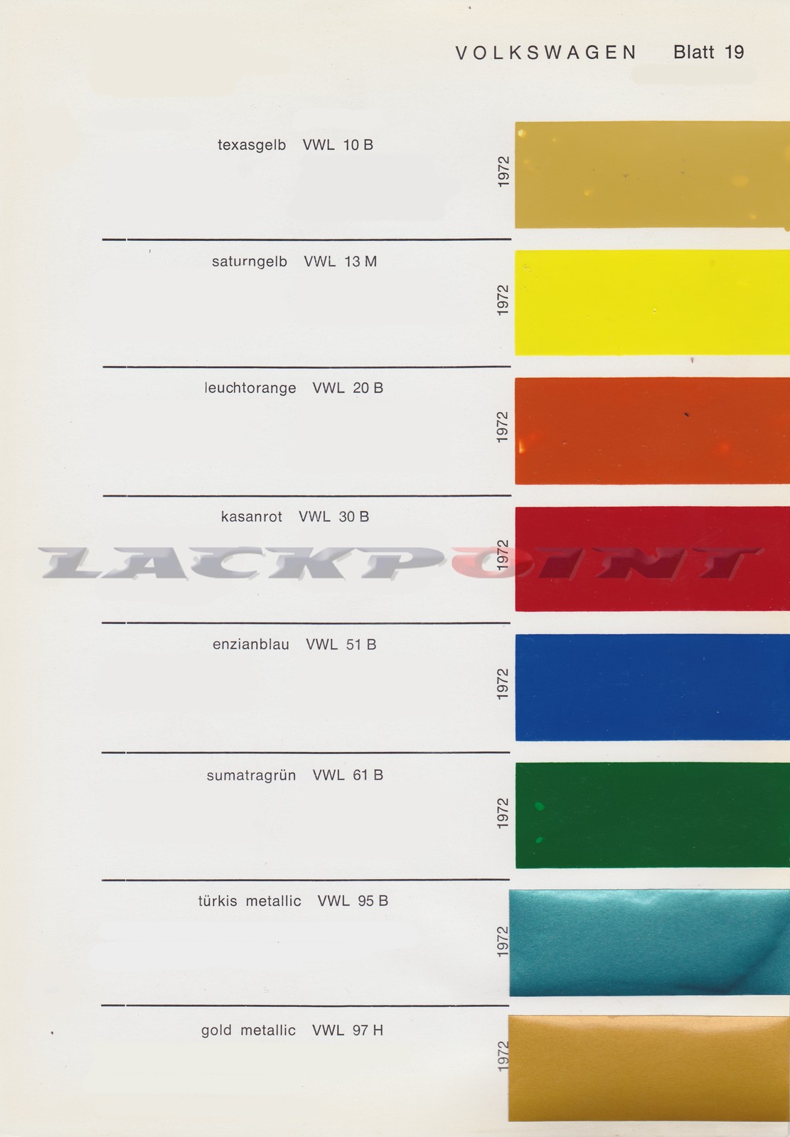 1 Liter Spritzfertig Basislack Oldtimer geeignet für VW Türkis Metallic ...