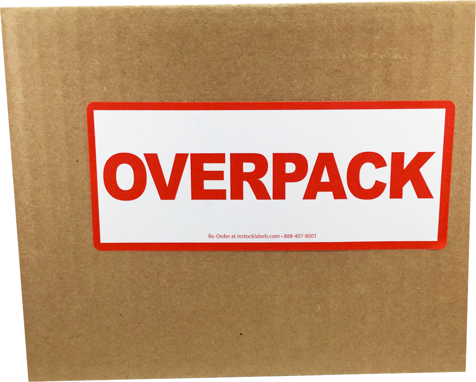 Air Specialty OVERPACK Labels | 2 1/2 x 6 Inch | 500 Pack | eBay