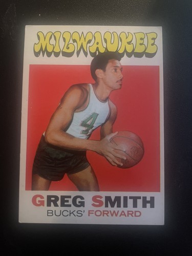 1971-72 Topps Basketball Set Break #129 Greg Smith Milwaukee Bucks 614 ...