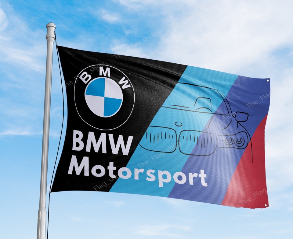 BMW Flag Banner 3x5ft M Power Motorsport Wall Decor Garage Shop Man ...