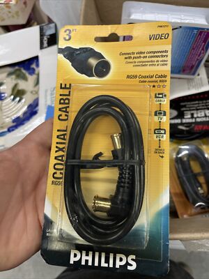 Phillips COAXAL Cable 3 foot | eBay