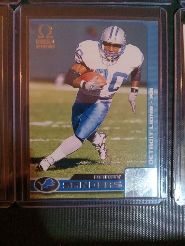 Barry Sanders Detroit Lions Card Lot (6) ('90, '92, 95, '00, '20, '24 ...