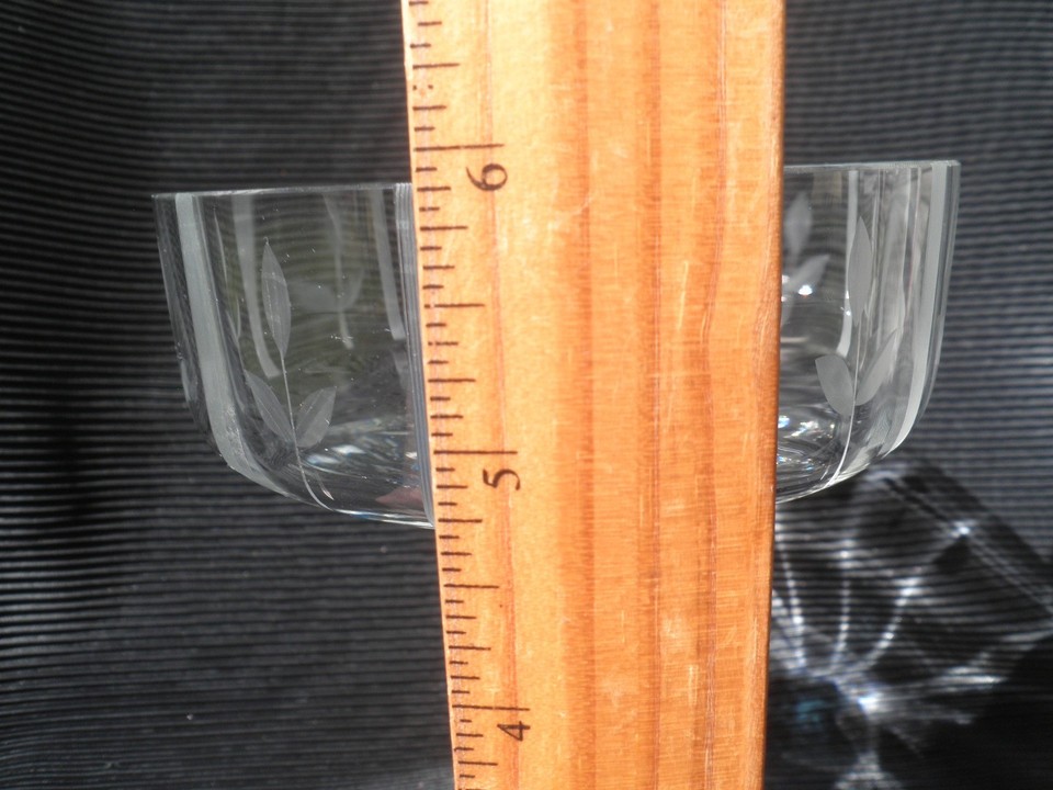 Vintage Unusual Morgantown Glass Clear Etched Pedestal Compote With ...