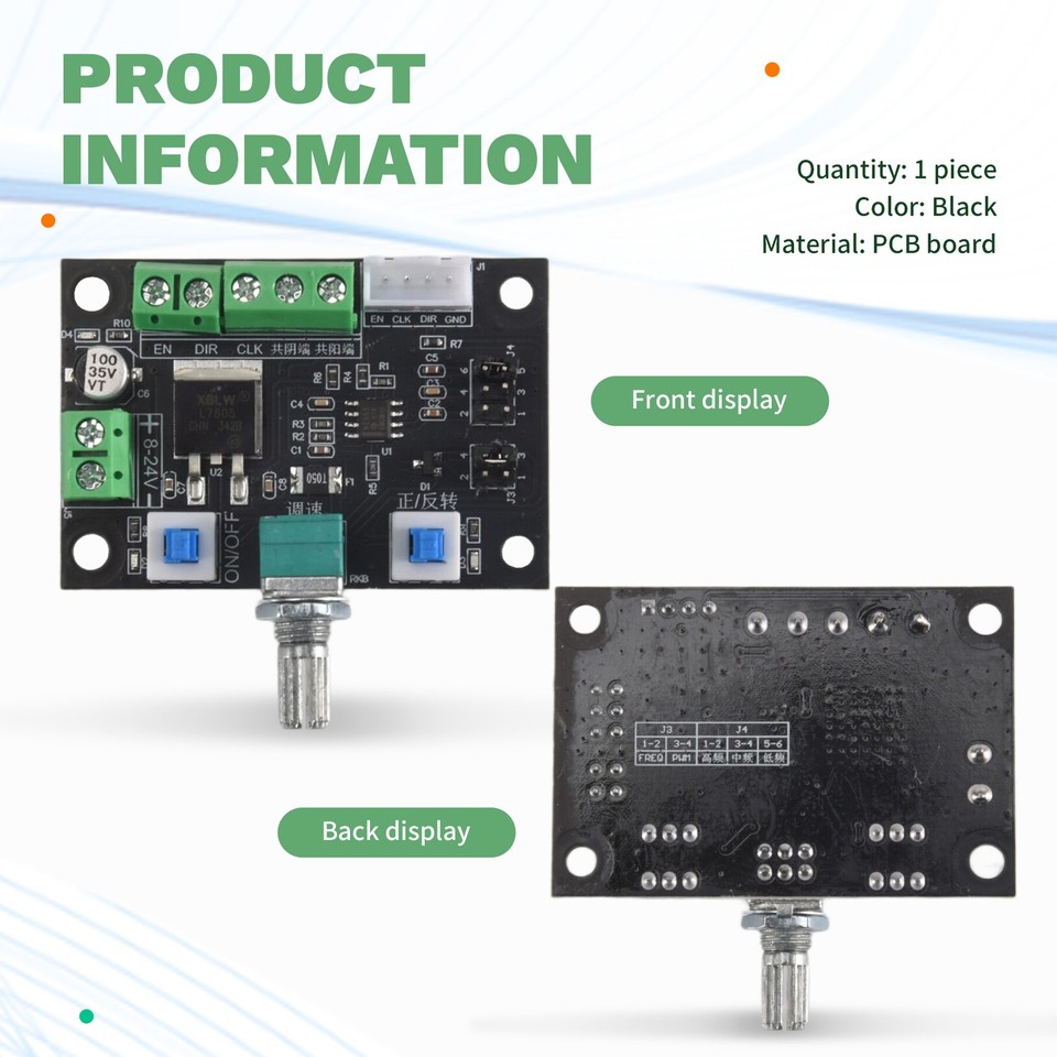OSC V1.0 Stepper Motor Drive Simple Controller Pulse PWM Generator1350 ...