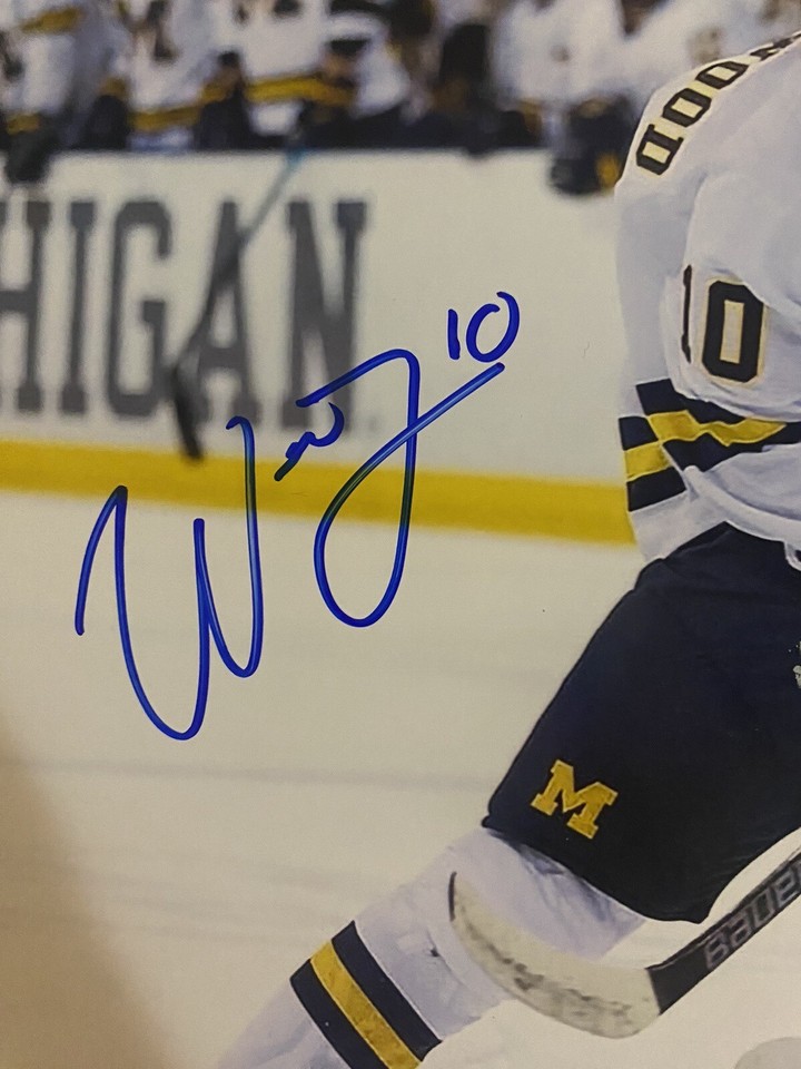 Will Lockwood Signed 8x10 Photo! New York Rangers! Michigan Wolverines ...