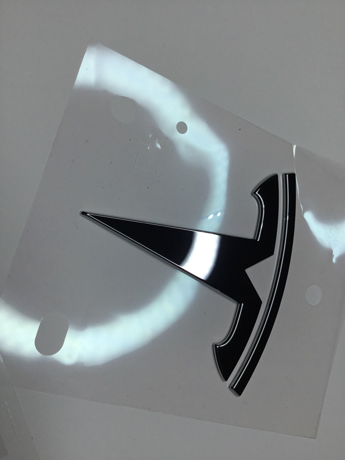Tesla Model 3, Y Front Hood Chrome Emblem Frunk T Badge Logo 1494949-00 ...