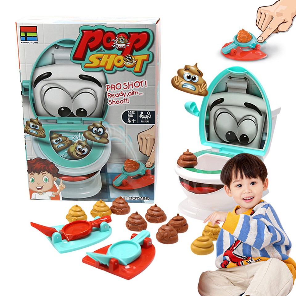 Poop Shoot Game Toy Funny Toilet Games Toilet Creative Toy for Kids ...