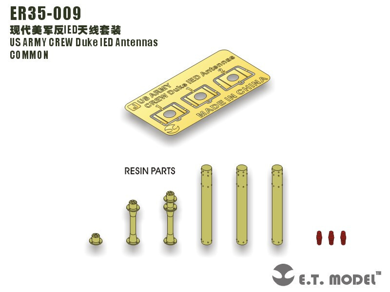 US ARMY CREW Duke IED Antennas, ER35-009 , ETMODEL, 1/35 | eBay