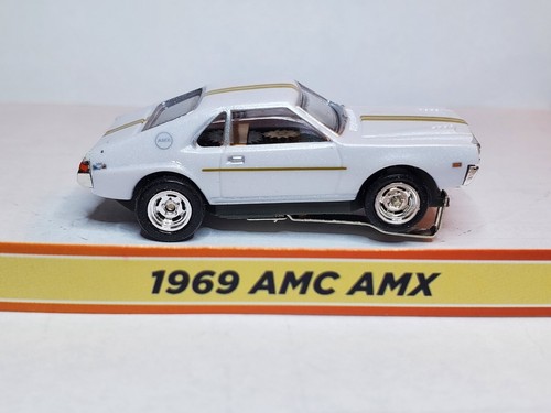 AMC AMX WHITE JET HO Slot,ULTRA G CHASSIS, CHROME RIMS NEW TIRES | eBay