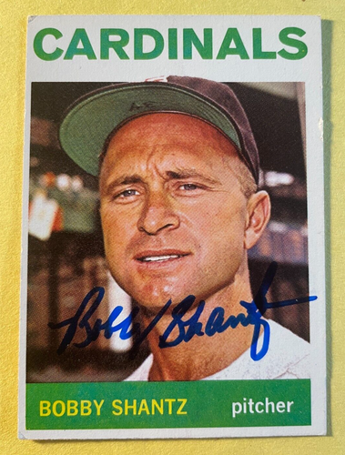 SIGNED BOBBY SHANTZ 1964 TOPPS CARD AUTOGRAPHED - CARDINALS | eBay