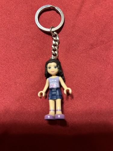 Lego Key ring Emma Dark Blue Skirt Lavender Top | eBay