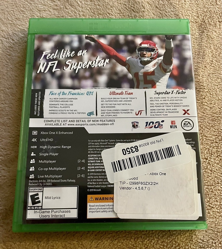 Madden NFL 20 - Microsoft Xbox One | eBay