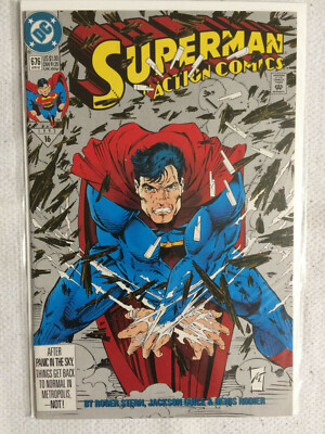 Superman in Action Comics #676 1992 VF+/NM DC Comics Stern/Guice/Rodier ...