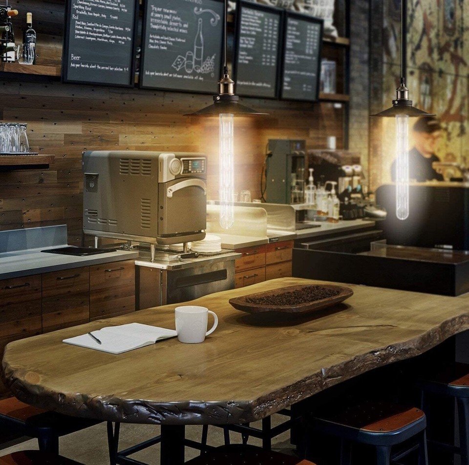 LEOOLS LED Tube Bulbs,T10 Tubular Edison Style LED Filament Bulb, 12W ...