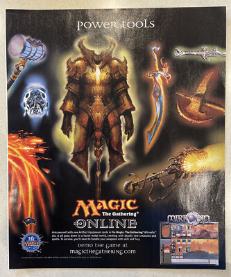 Magic The Gathering Online Print Ad Game 2003 MMORPG RPG WOTC MTG Power ...