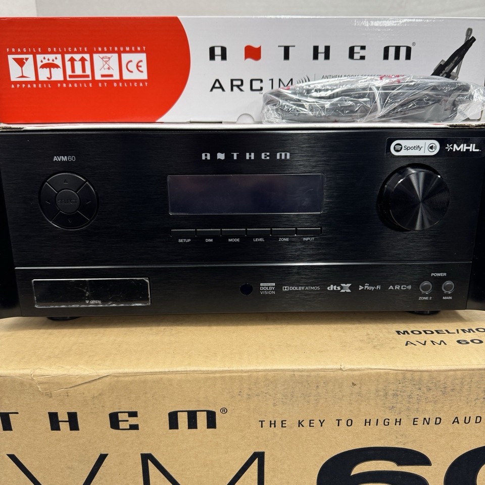 ANTHEM AVM 60 11.2 DOLBY ATMOS AUDIO/VIDEO PREAMP PROCESSOR ARC HOME ...