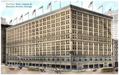 Vtg Postcard Chicago's Famous Department Store ~ The Fair Adams ...