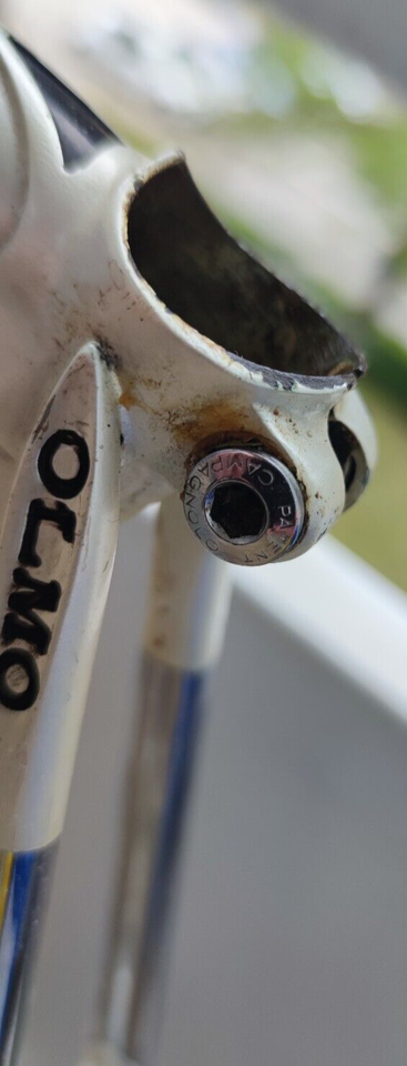 OLMO STEEL RACING FRAME WITH DACCORDI STEEL FORK TELAIO CORSA | eBay