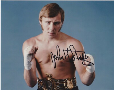 JOHN H. STRACEY Signed Autograph Auto 8x10 Boxing Champion Picture ...