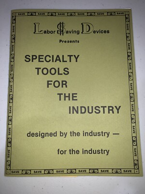 VINTAGE LABOR SAVING DEVICES SPECIALTY TOOLS CATALOG VINTAGE BURGLAR ...