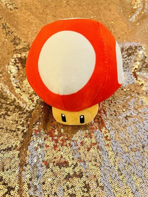 Nintendo Super Mario Plush Red Power Up Mushroom 5" Stuffed Animal P1 ...