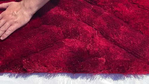 RugBerry 8x10 Red Area Rug 3D Abstract Geometric Shag Carpet Floor ...