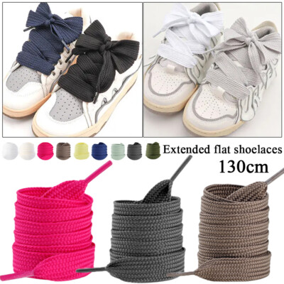 Fat Shoelaces Thick Flat Wide Strings Shoelaces Sneaker Solid for All ...