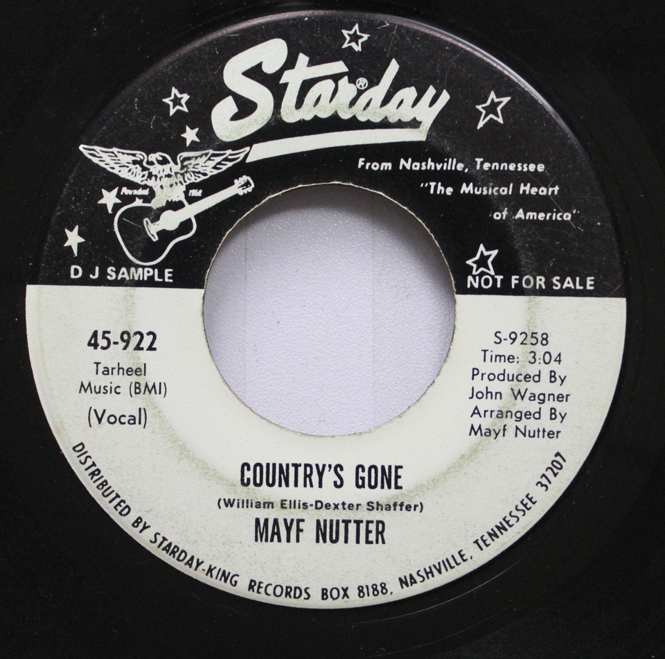 Country Promo 45 Mayf Nutter - Nashville Wives / Country'S Gone On ...