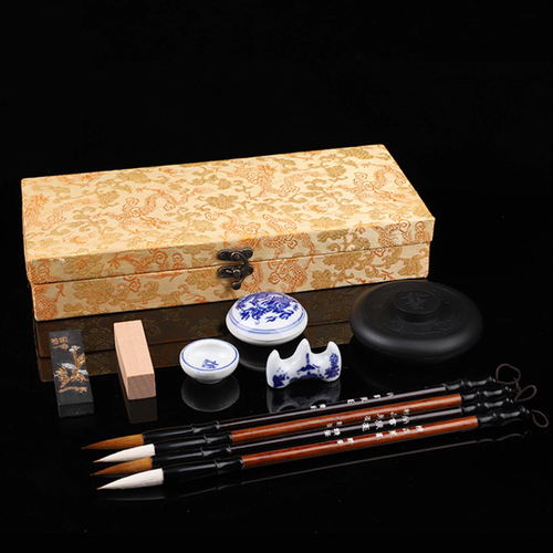 10pcs/set Chinese Traditional Calligraphy Art Ink Stone Holder Ink ...