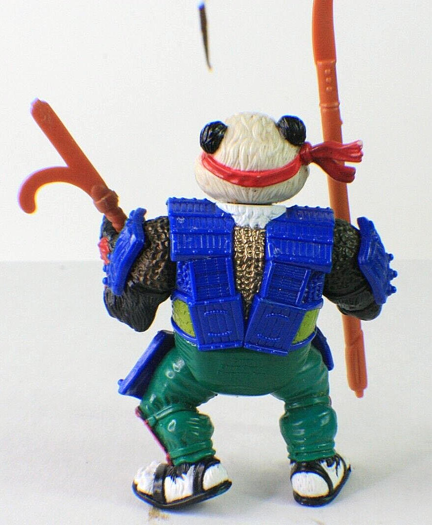 1990 TMNT Panda Khan Gray Beard Action Figure Teenage Mutant Ninja ...