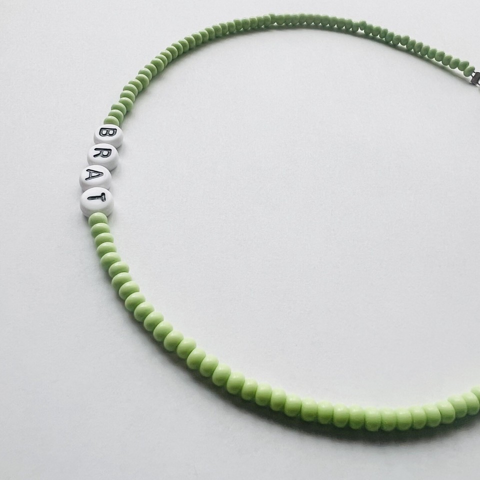 Brat Necklace Charli XCX Brat Girl Summer Neon Green Necklace Lime ...