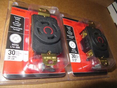 50 X Legrand / Pass & Seymour L1630RCCV3 Turnlok Turn Lock Outlet ...