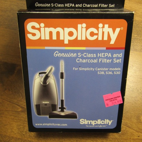 Simplicity S-Class HEPA & Charcoal Filter Set SF-13 Canister Models S38 ...