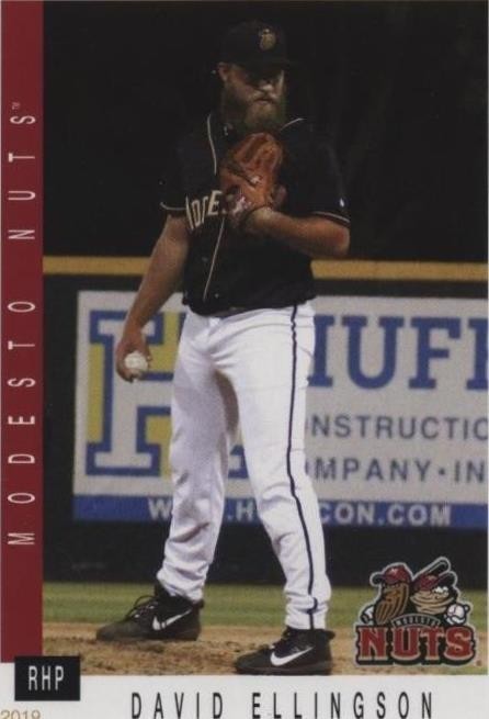 2019 Grandstand Modesto Nuts - David Ellingson (RC) for sale online | eBay