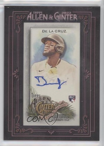 2022 Allen & Ginter Framed Mini Black Frame /25 Bryan De La Cruz Rookie ...