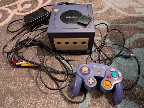 Nintendo DOL-001 GameCube Console Indigo Bundle Tested W/ Digital Out ...