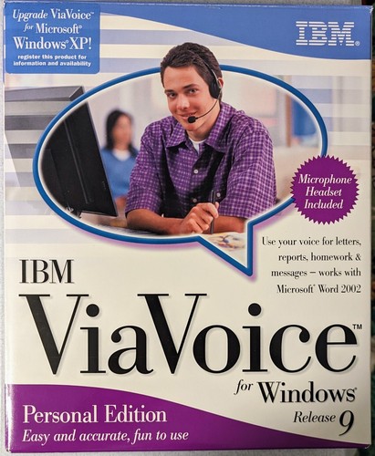 IBM ViaVoice for Windows Release 9 Personal Edition New in Box w ...