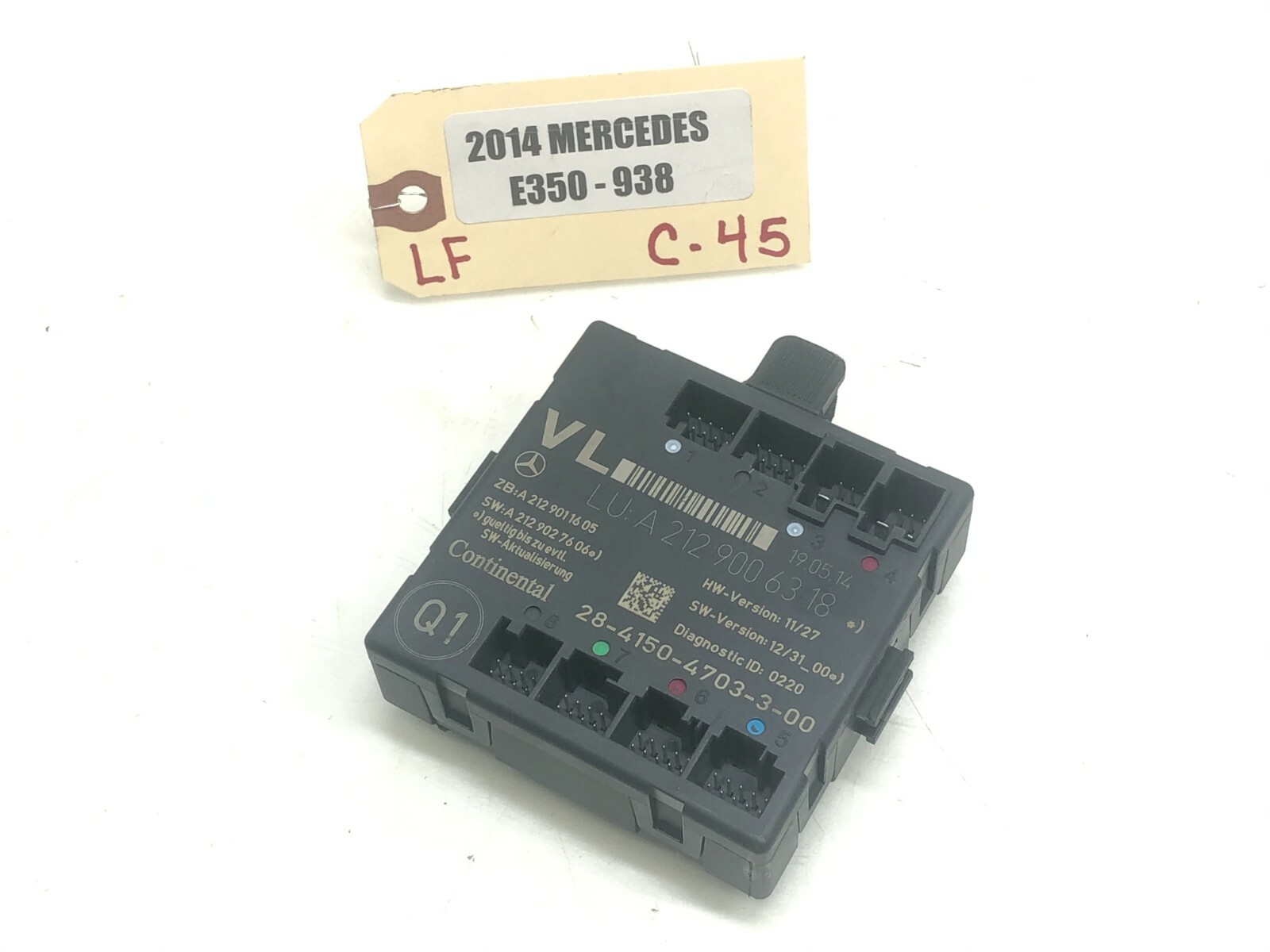 MERCEDES 218 Cls550 Left Front Door Module Control Unit 2129006318 for ...