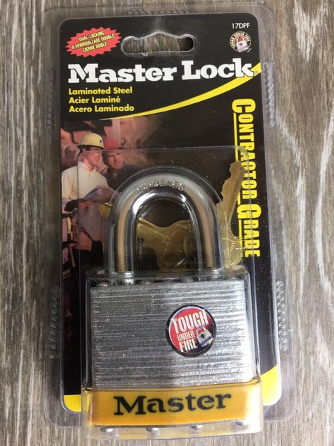 Master Lock 17DPF Contractor Grade Padlock 2" Laminated Steel for sale ...