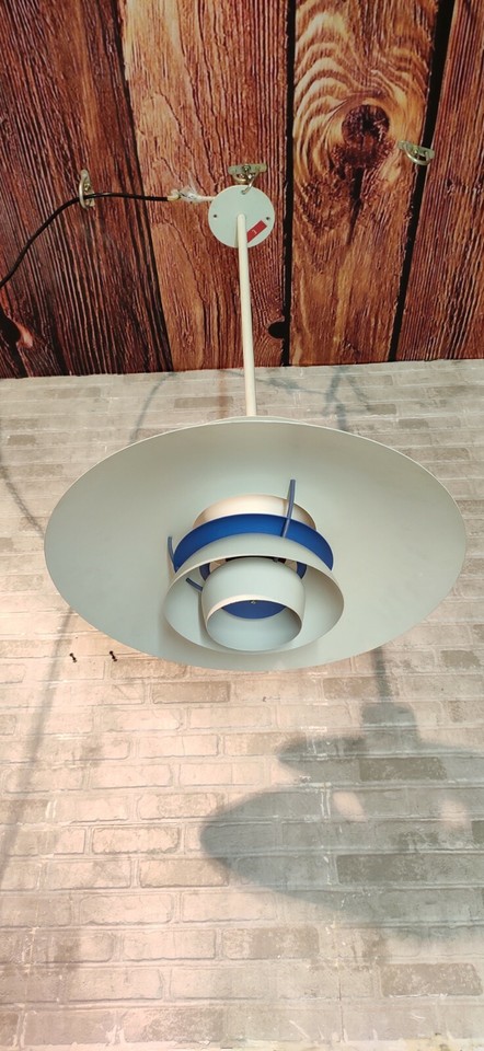 ORIGNAL PH5 PENDANT LOUIS POULSEN HENNINGSEN LOUIS POULSEN WHITE/BLUE ...
