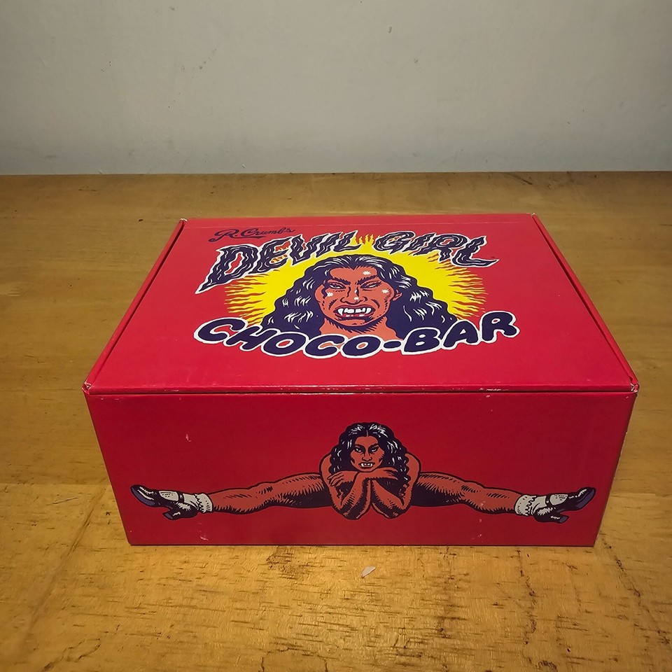 R. Crumb Devil Girl Choco-Bar Empty Collector's Stash Box Comic Horror ...