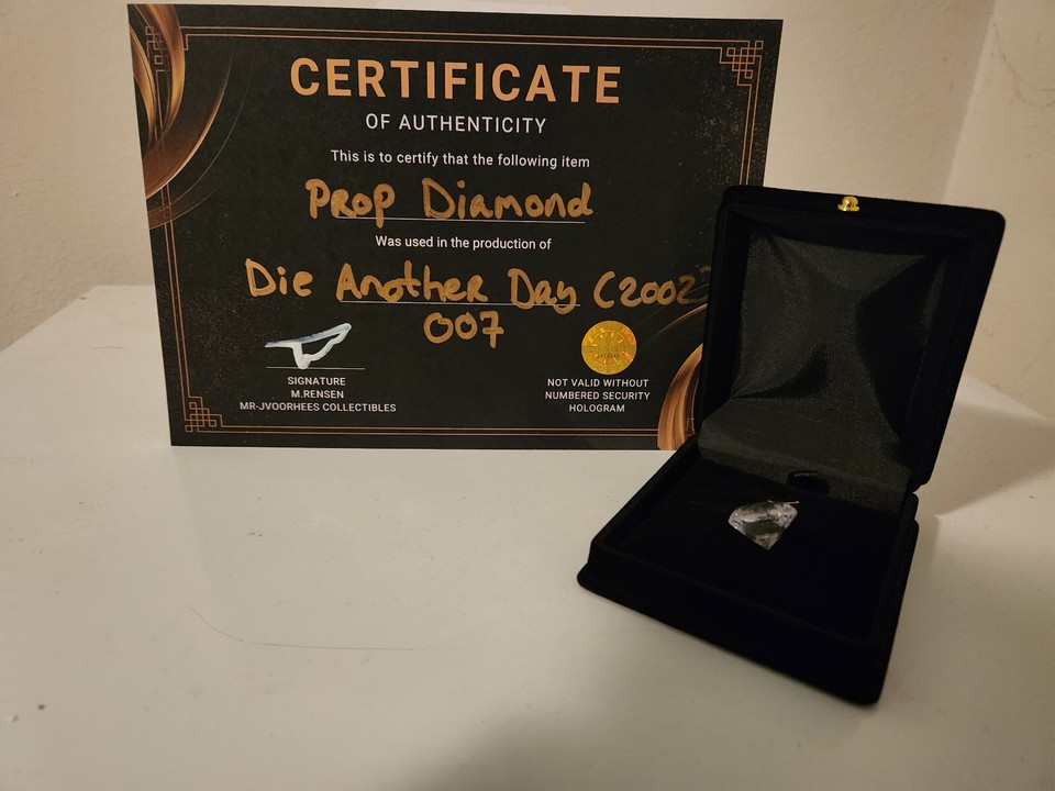 James Bond 007 Die Another Day Original Production Used Prop Diamond ...