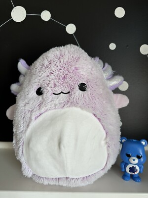 Squishmallow/Fuzzamallow Purple Monica The Axolotl 12inch. EUC | eBay