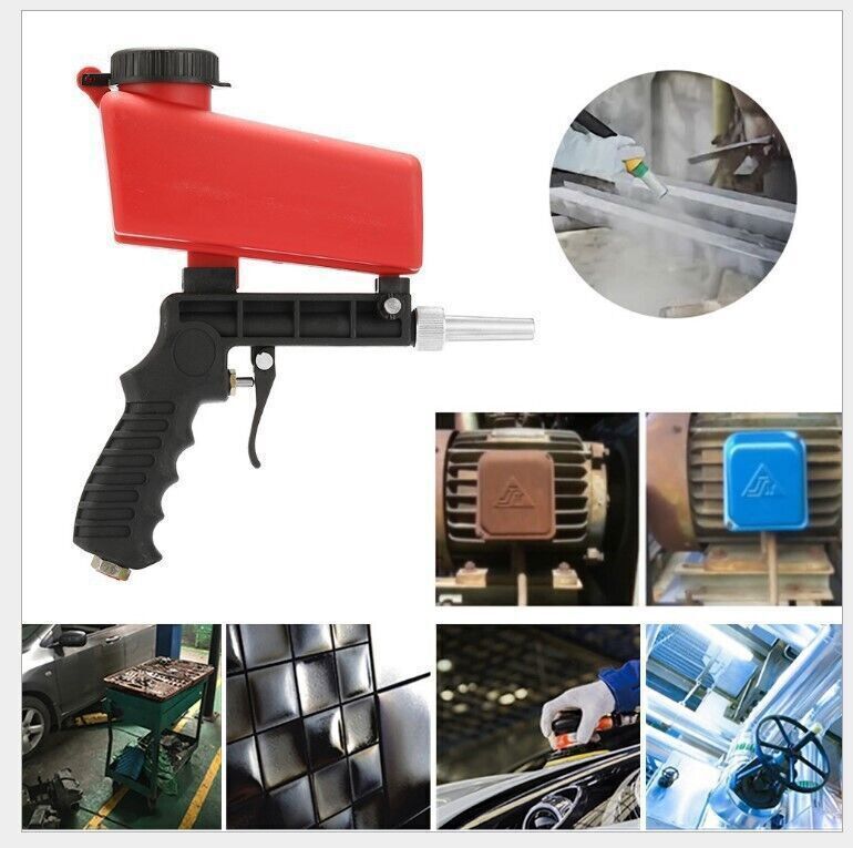 NEW Portable Handheld Air Compressor Speed Sand Gun Blaster Sand ...