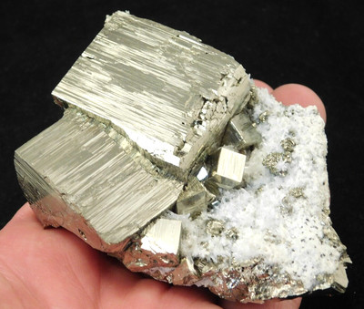 wOw! Big Pyrite Crystal CUBE Cluster with Druzy Quartz 100% Natural ...